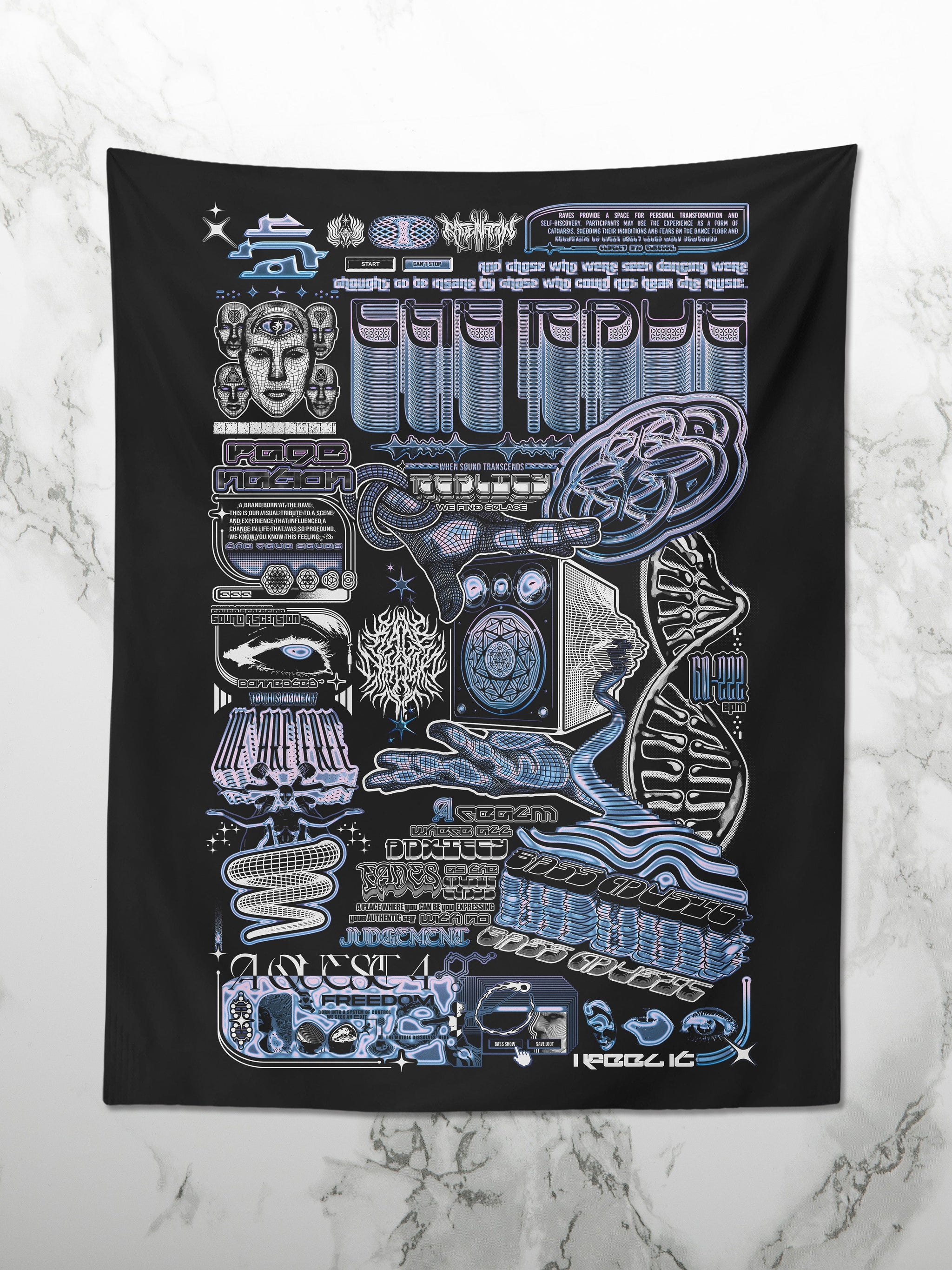 THE RAVE PART 2_V2 RAGE NATION Limited Edition Tapestry