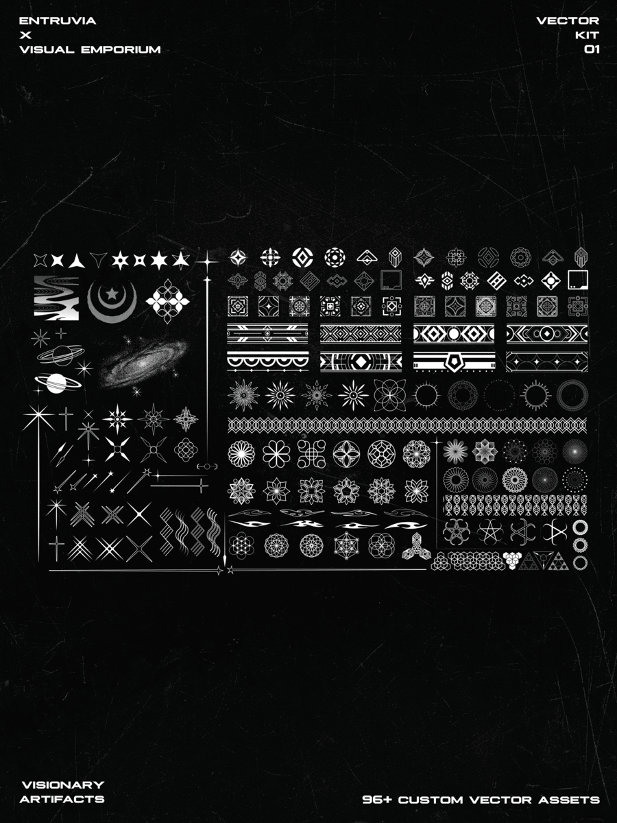 Visionary Artifacts • Premium Vector Kit • Visual Emporium x Entruvia